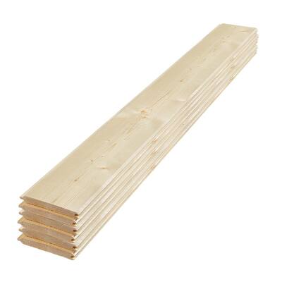 UFP-Edge 1 in. x 6 in. x 6 ft. Unfinished Pine Tongue and Groove ...