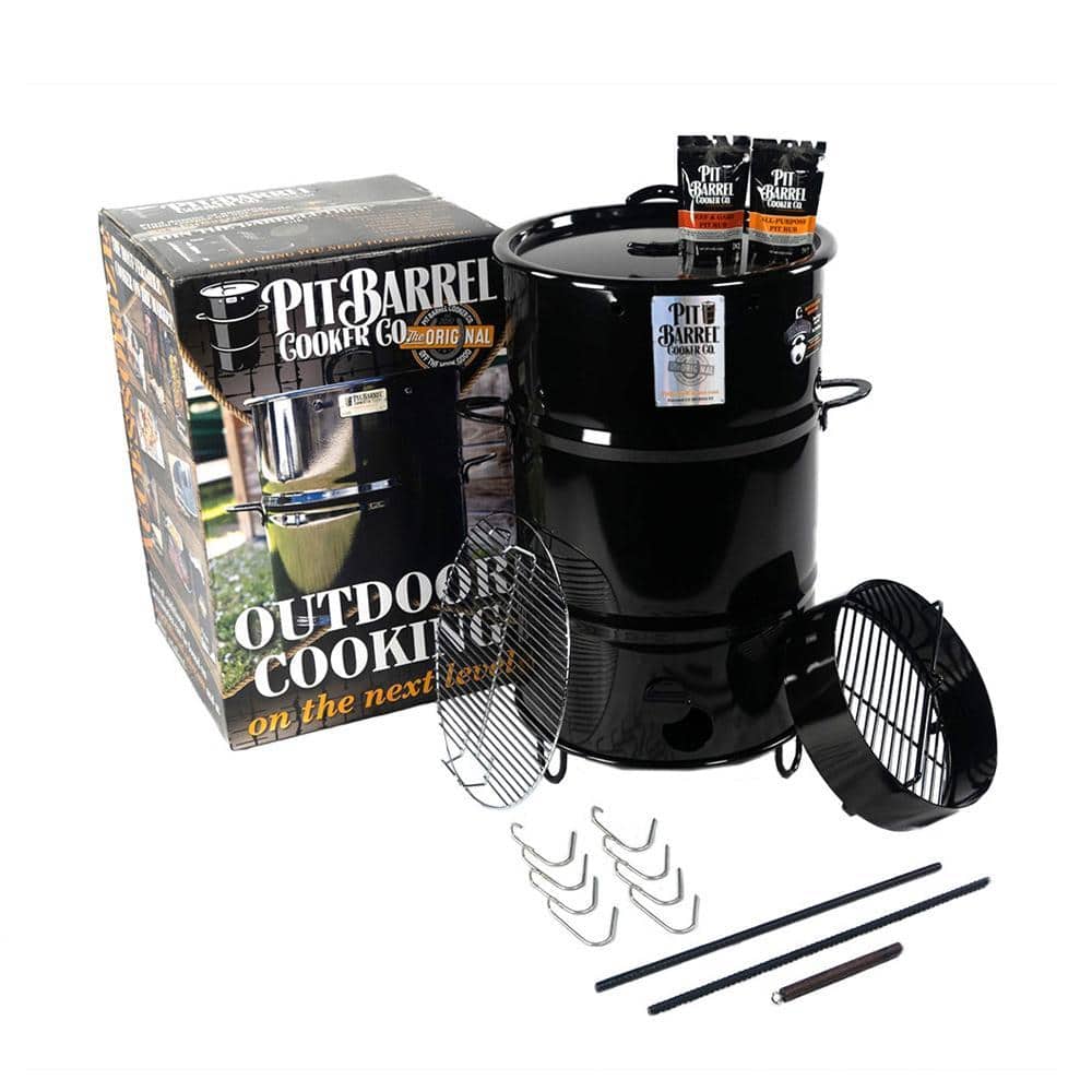 Pit Barrel Cooker 18.5 in. Classic Vertical Smoker Package 212 - The ...
