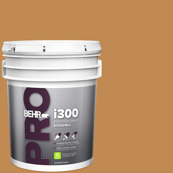 BEHR PRO 5 gal. #M250-6 Toffee Tart Eggshell Interior Paint PR33305 ...