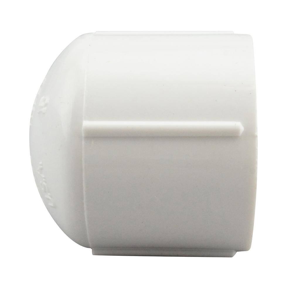 LASCO 1/2 in. Schedule 40 PVC Female Threaded Cap (80-Pack) 448005BKT ...