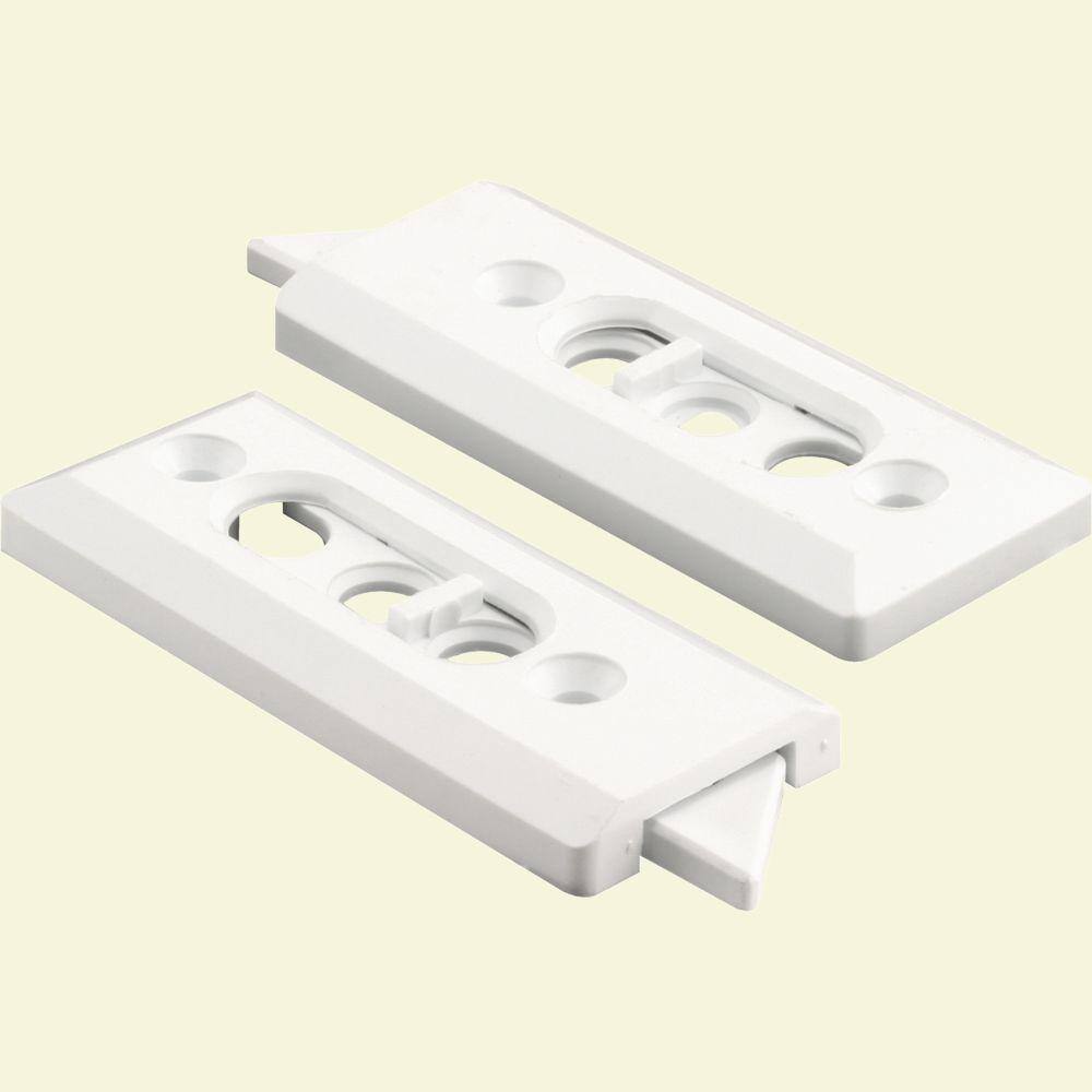 2 Inch Hole Center Prime-Line MP2598 Tilt Latch Pair - White Plastic ...