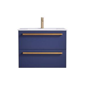 Floating - Blue - Bathroom Vanities - Bath - The Home Depot