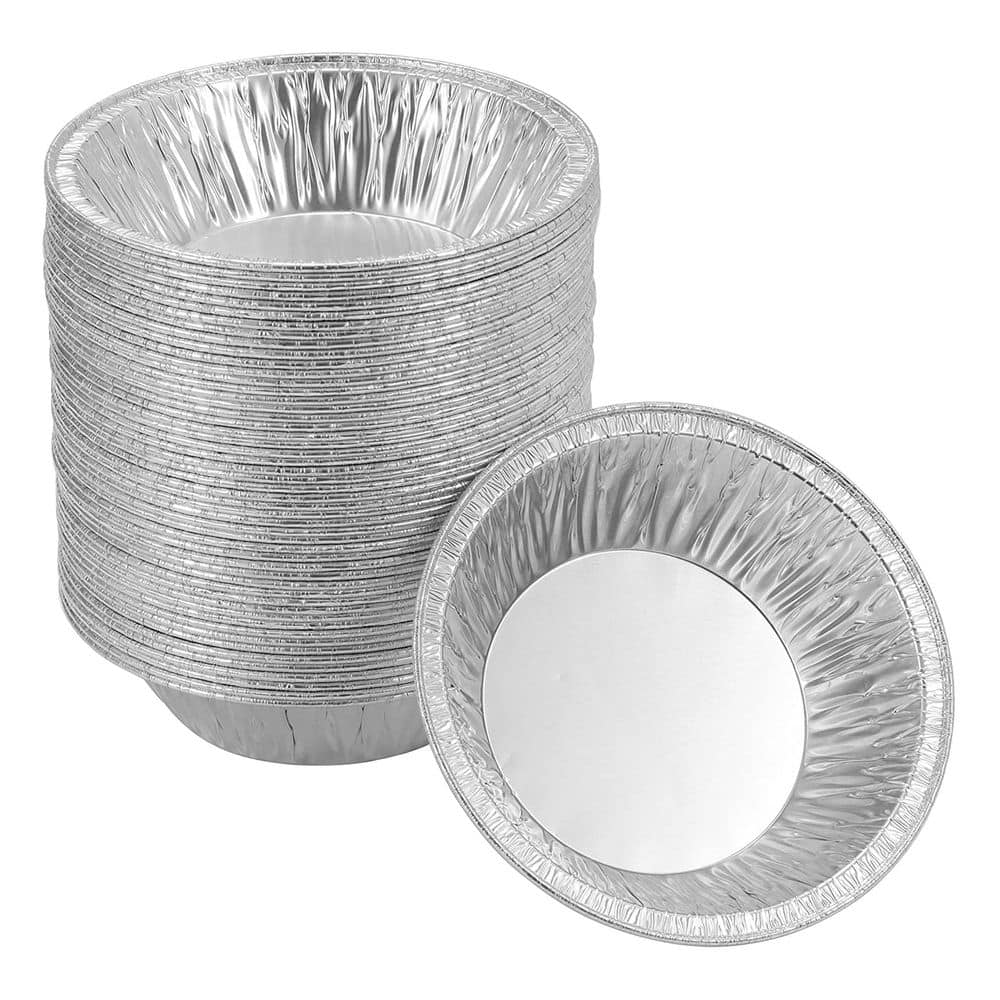 JFVKAF 5 in. Round Aluminum Foil Pie Pans with Heavy Duty Construction ...