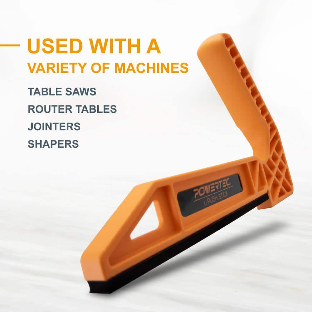 Buy Plastic L Push Stick Deluxe L-Shaped Woodworking Push Tools (2-Pack ...