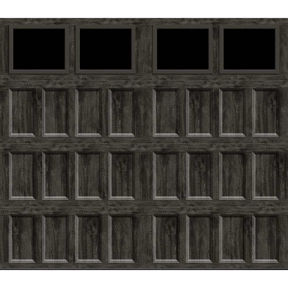 Clopay Bridgeport Steel Narrow Panel 8 ft. x 7 ft. Insulated 12.9 R ...