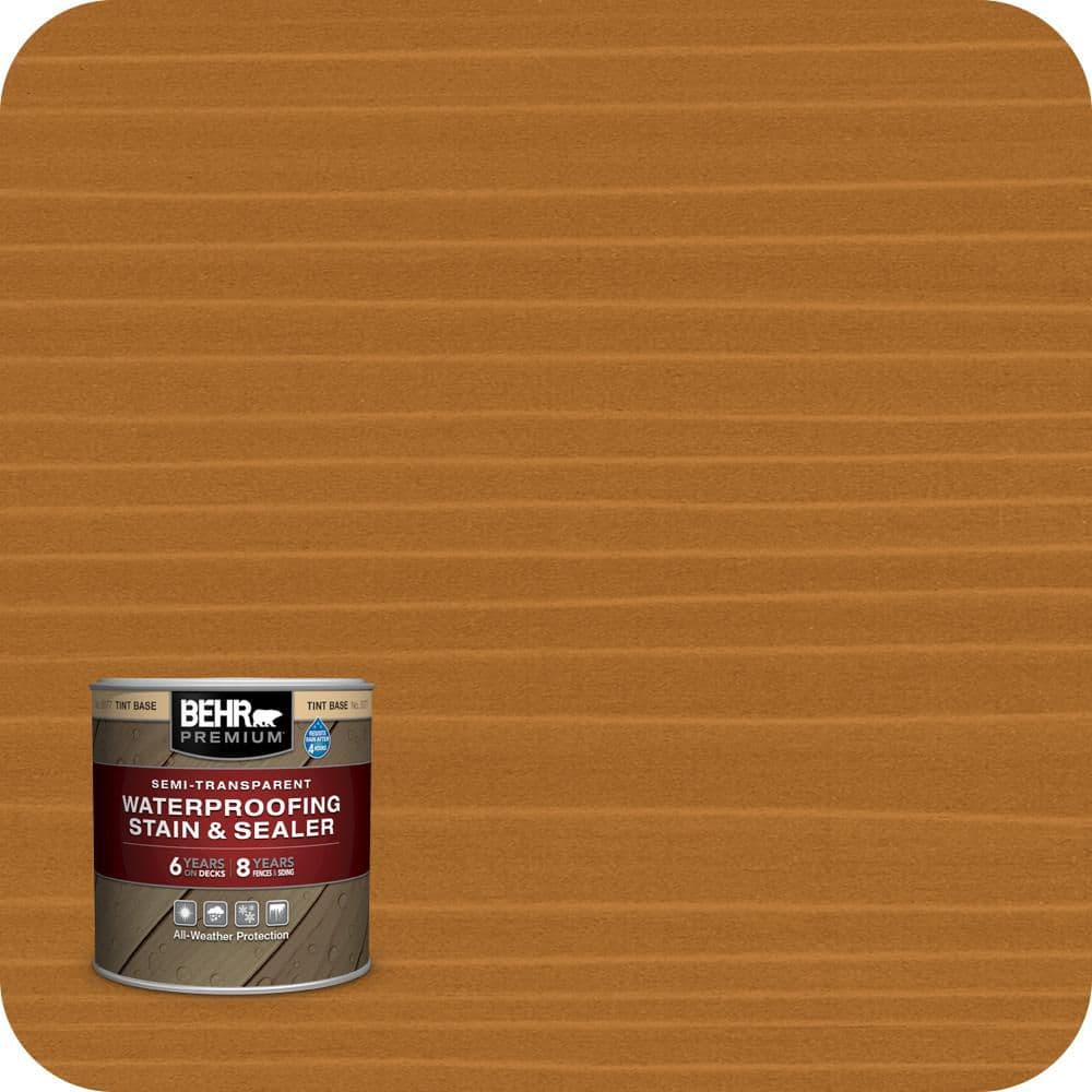 BEHR PREMIUM 8 oz. #ST-533 Cedar Naturaltone Semi-Transparent ...