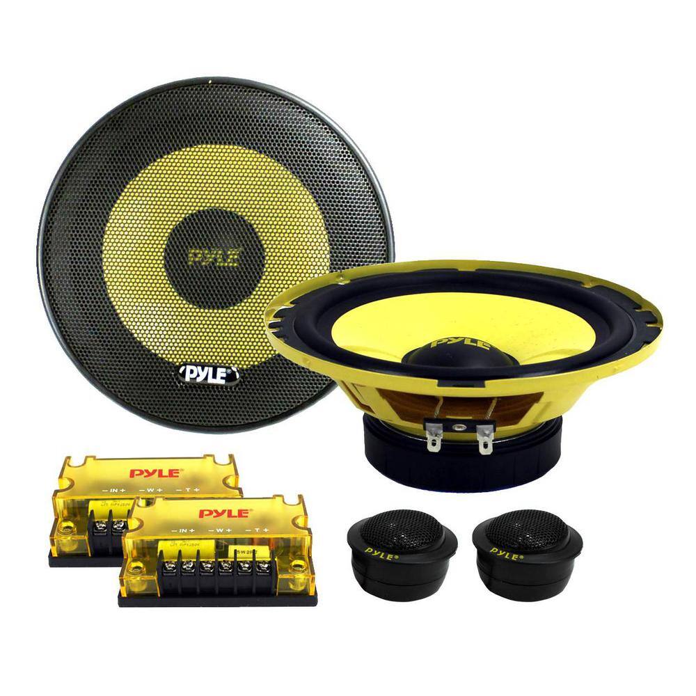 20 in. 400-Watt 2-Way Car Audio Component Speakers Set Power System ...