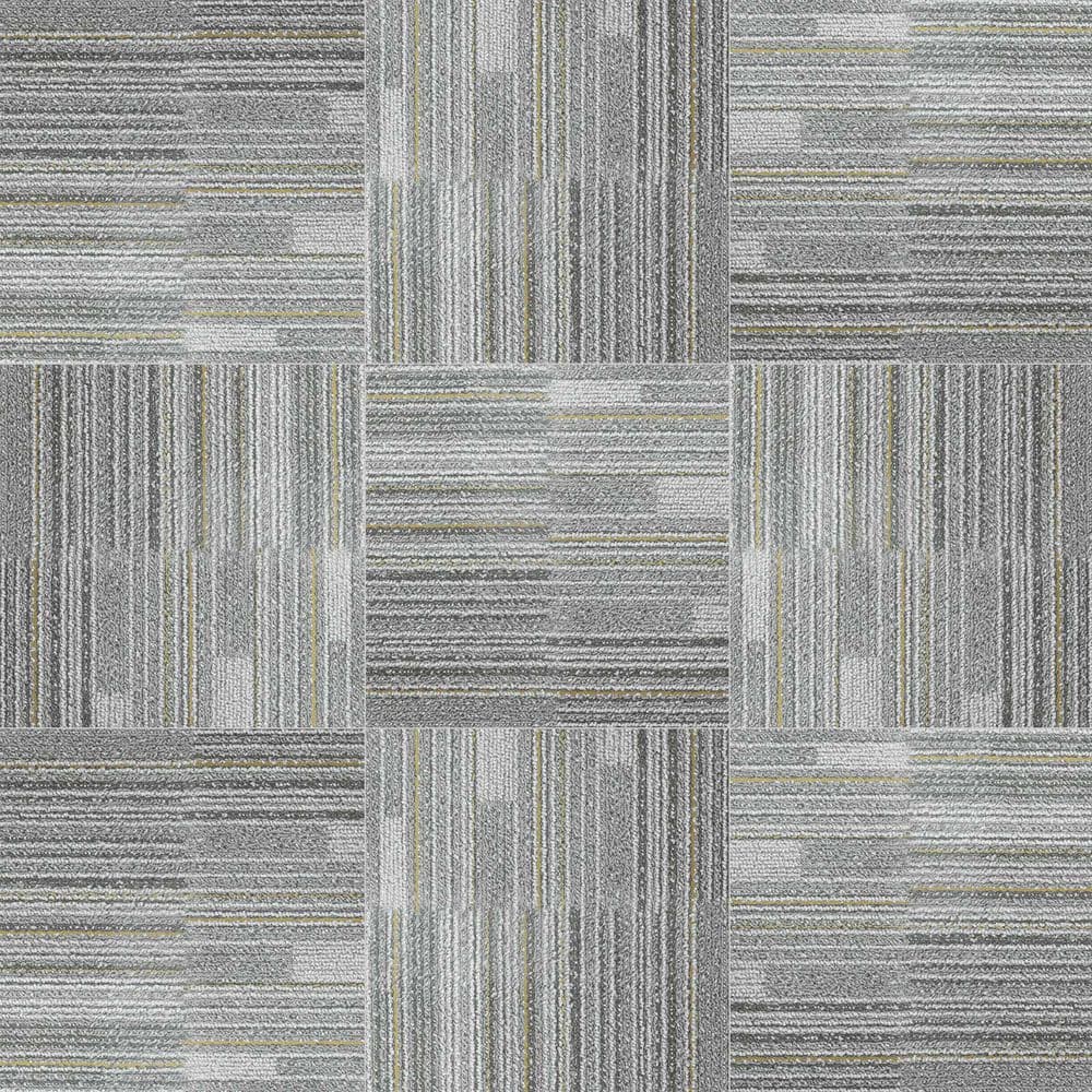 Jeedeson 4 MIL x 12 in. W x 12 in. L Gray Peel and Stick Flooring Tile ...
