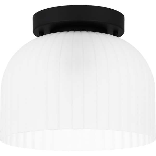 Quoizel Rembrandt 10 in. 1-Light Matte Black Flush Mount QFL5609MBK ...