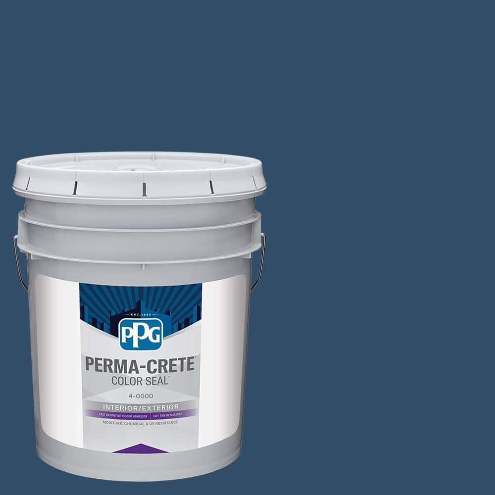 Perma-Crete Color Seal 5 gal. PPG1163-7 Blueberry Pie Satin Interior ...