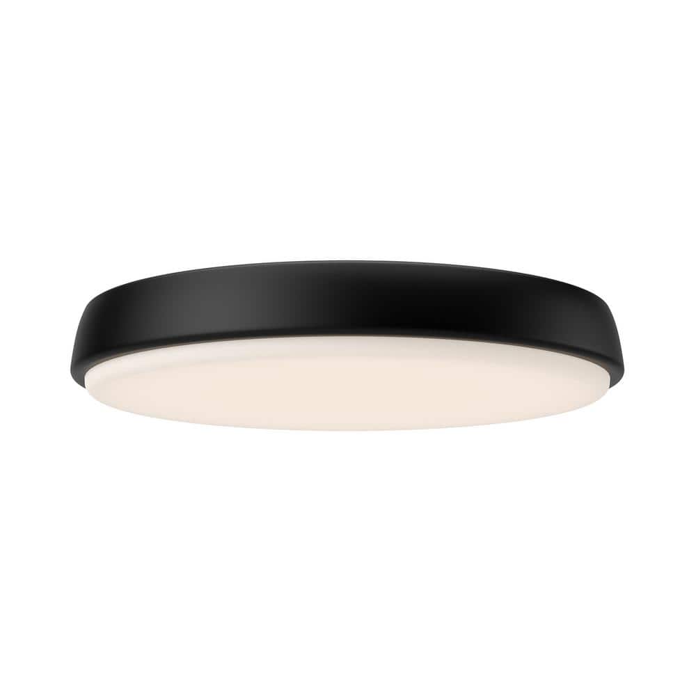 ALORA MOOD Laval 15 in. 1-Light 30-Watt Matte Black Integrated LED ...