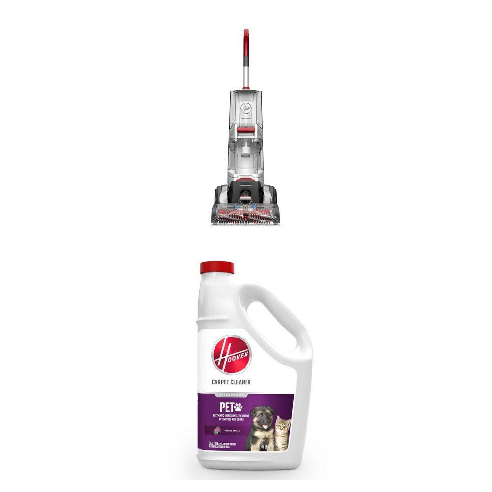 HOOVER SmartWash Advanced Automatic Corded Carpet Cleaner and 128oz Pet ...