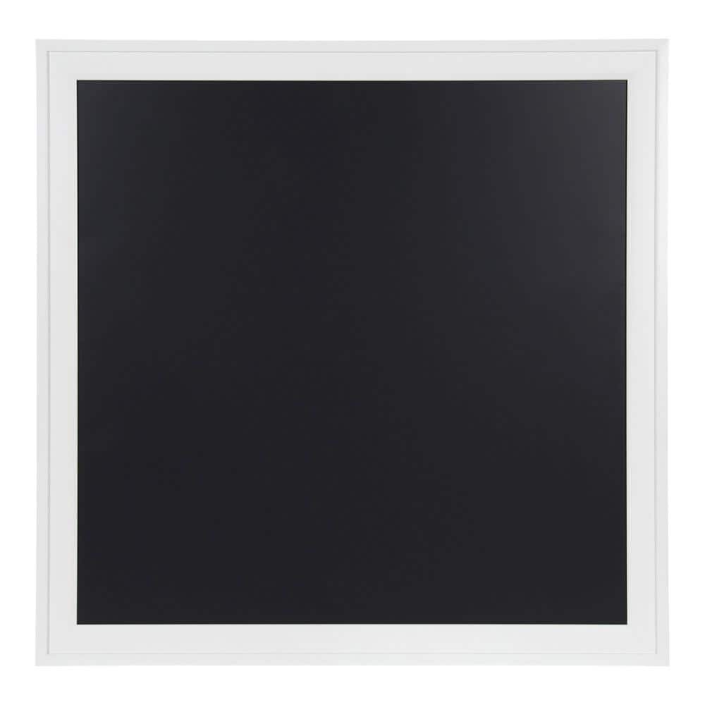 DesignOvation Bosc White Chalkboard Memo Board 214823 - The Home Depot