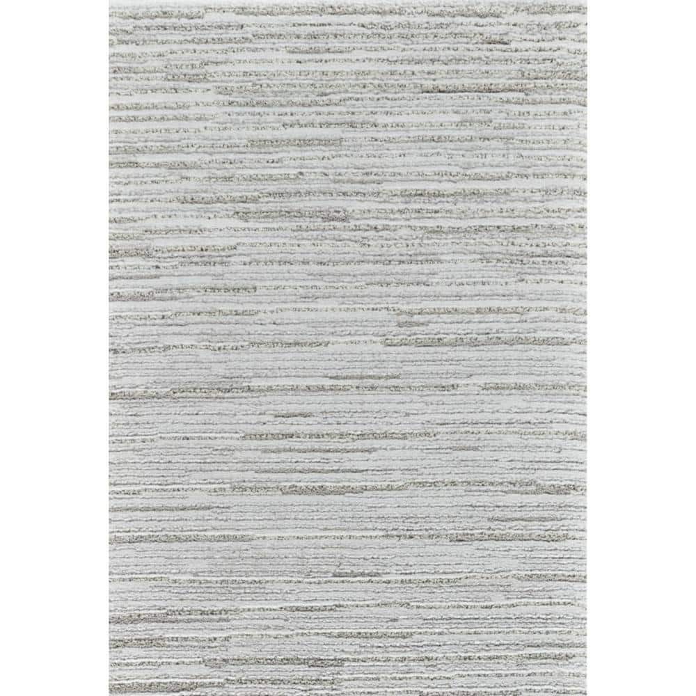 Rug Branch Casa Grey, Modern 5 ft. x 8 ft. Abstract Indoor Area Rug ...