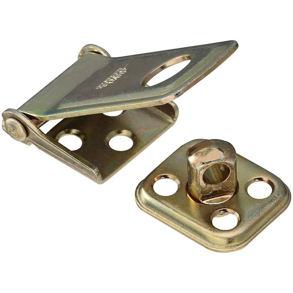 Stanley-National Hardware 2-1/2 in. Satin Brass Tone Rotating Post Hasp ...