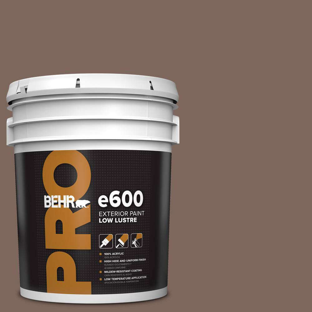 BEHR PRO 5 gal. #BNC-23 Almond Truffle Low Luster Exterior Paint ...