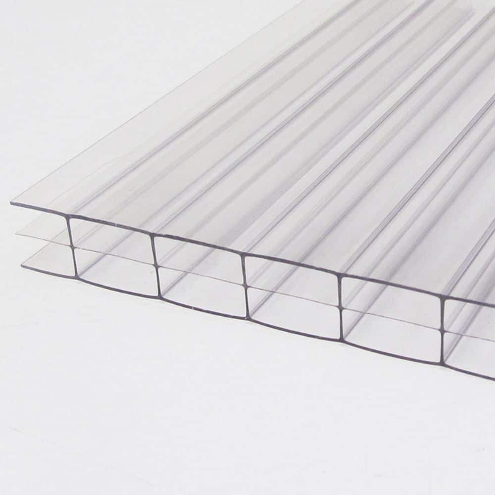 Polymershapes 24 in. x 48 in. x 5/8 in. (16mm) Shatter Resistant Clear ...