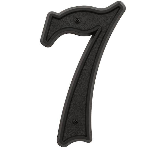 Reviews for Everbilt 5-1/2 in. Black Plastic House Number 7 | Pg 1 ...