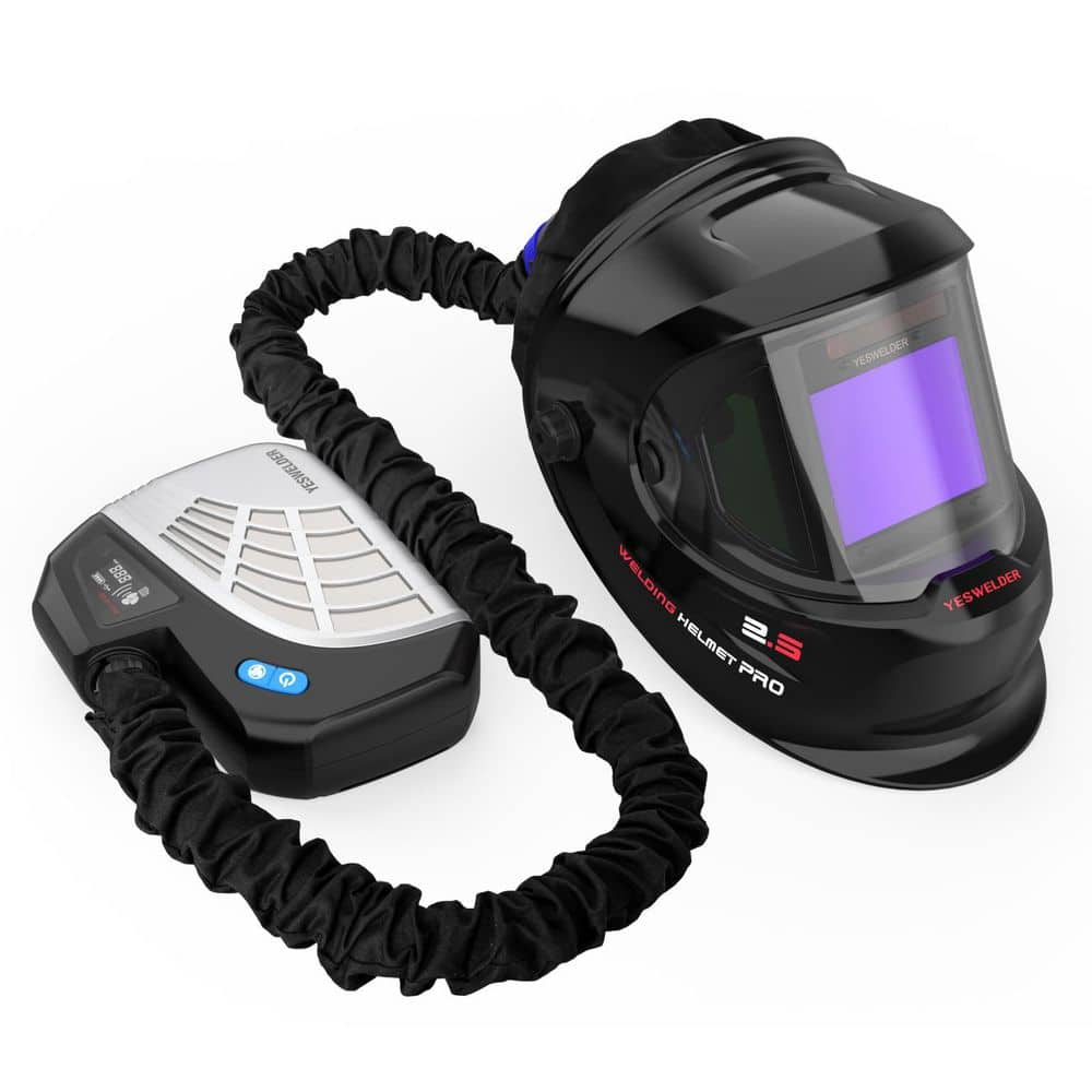 MYWISH Powered Air Purifying Respirator Auto Darkening Welding Helmet ...