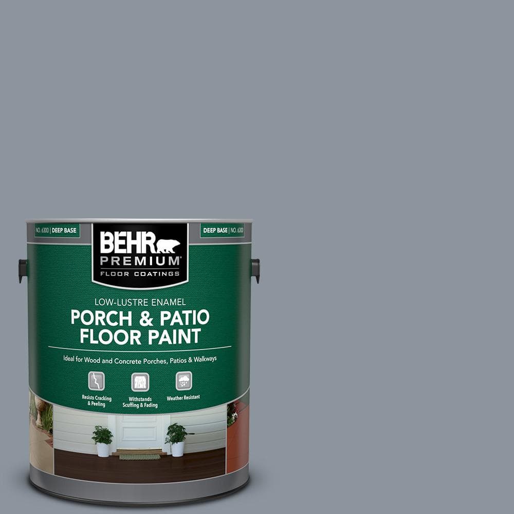BEHR PREMIUM 1 gal. #BXC-88 Cool December Low-Lustre Enamel Interior ...