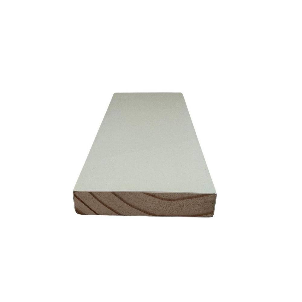 1 in. x 4 in. x 16 ft. Primed FJ S4S Board 702636 - The Home Depot