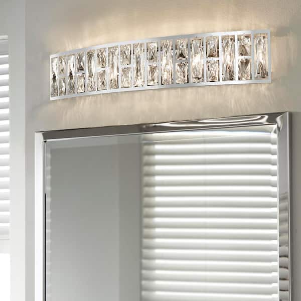 Home Decorators Collection Kristella 29.5 in. 7-Light Chrome Vanity ...