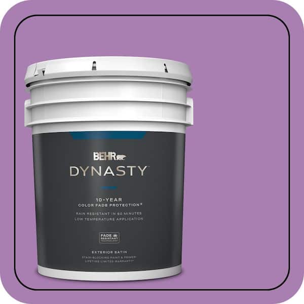 BEHR DYNASTY 5 gal. #P100-5 I Heart Potion Satin Enamel Exterior Stain ...