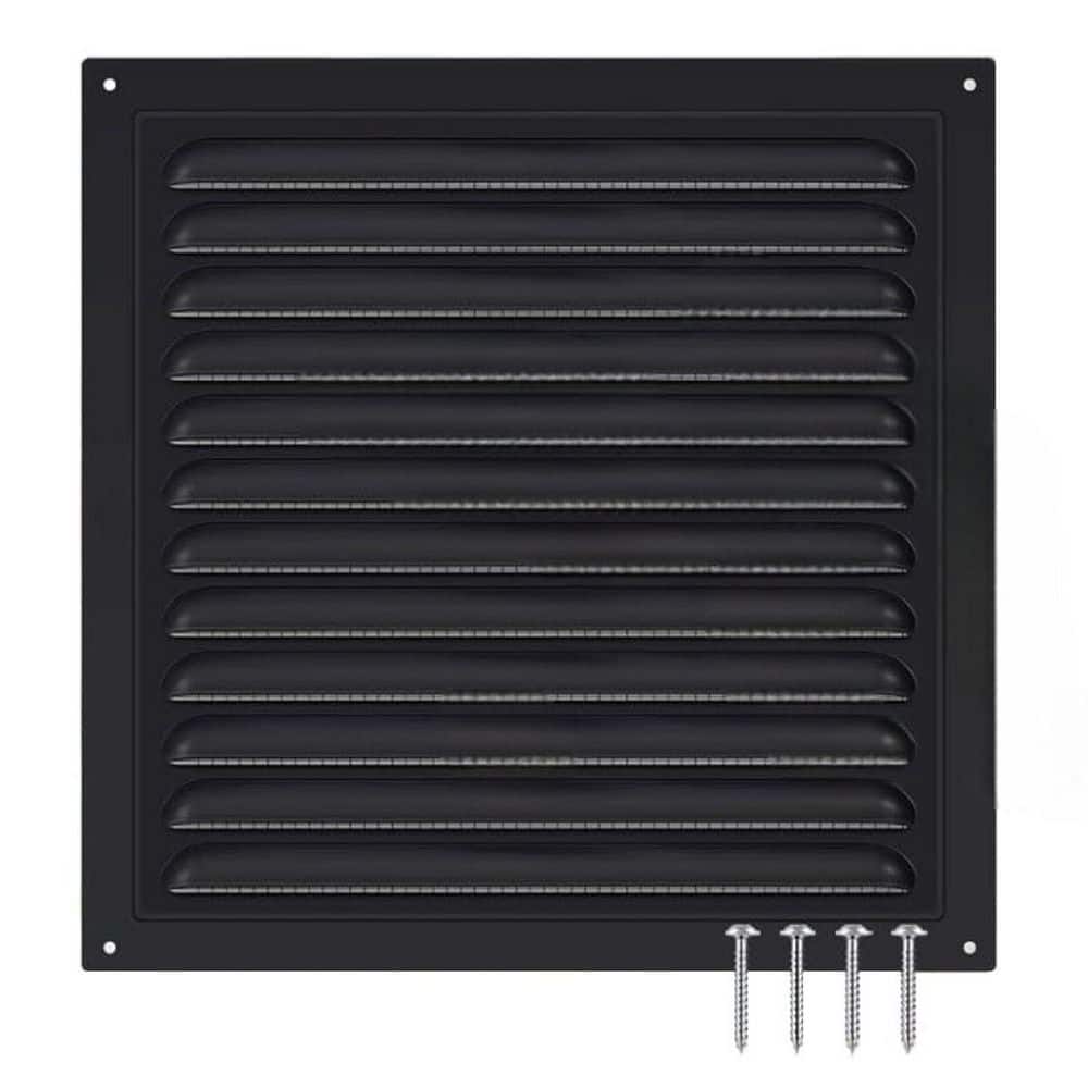 KIWDZFU 10 x 10 Aluminum White Vent Covers with Screen for Home Garage ...