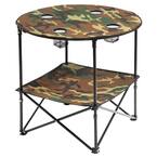 Wakeman Outdoors Folding Camping Table with 4 Cupholders and Carrying ...