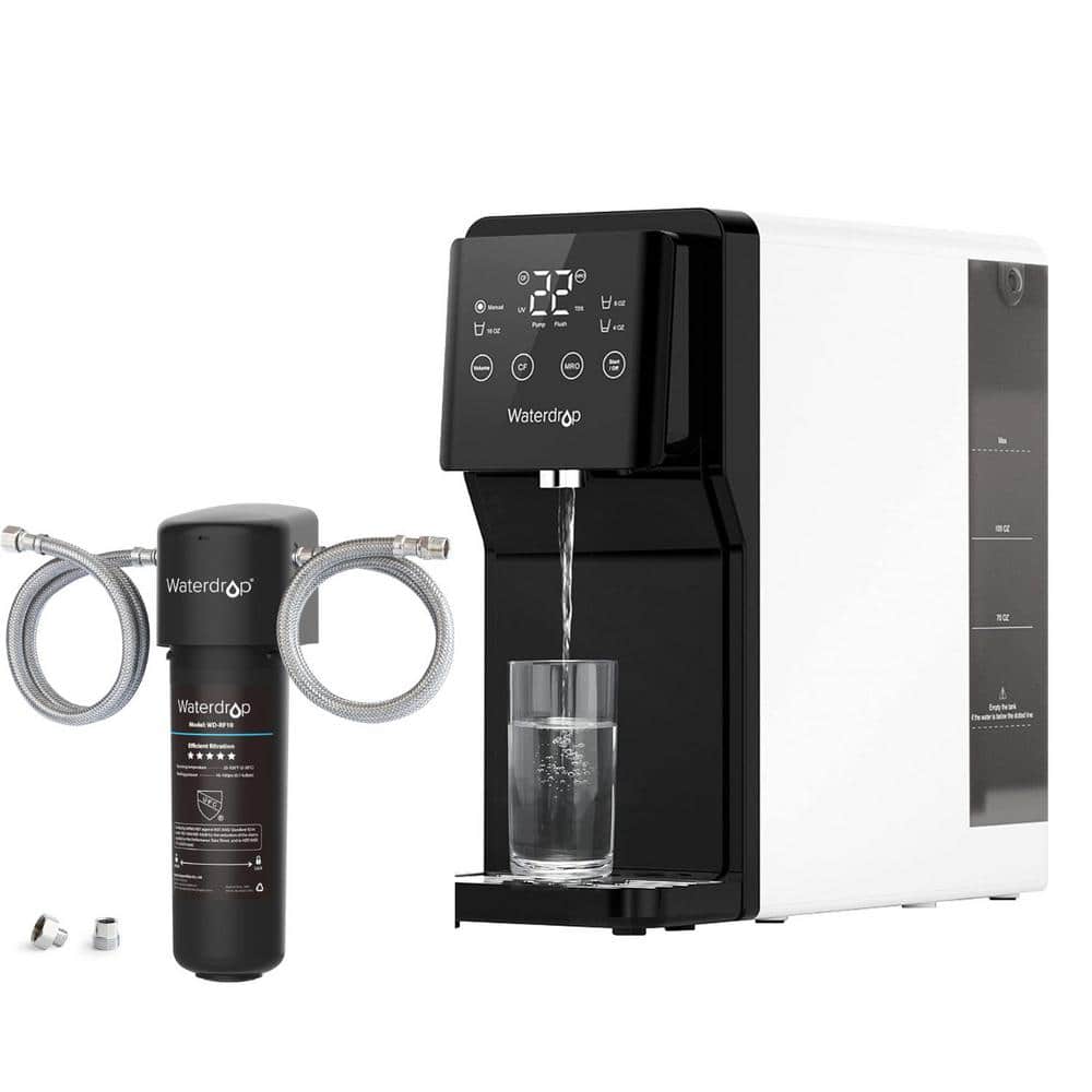 Waterdrop Dual Water Filtration Combo: N1 Countertop RO System (No ...