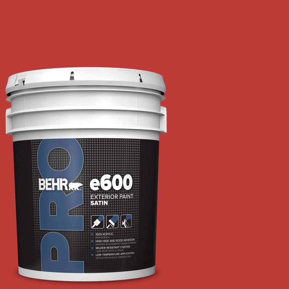 BEHR PRO 5 gal. #P150-7 Flirt Alert Satin Enamel Exterior Paint PR64305 ...