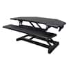 Victor 36 in. Corner Black Standing Desk with Adjustable Height Feature ...
