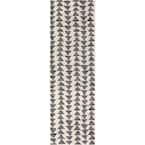 JONATHAN Y Aisha Moroccan Triangle Geometric Cream/Black 2 ft. x 8 ft ...