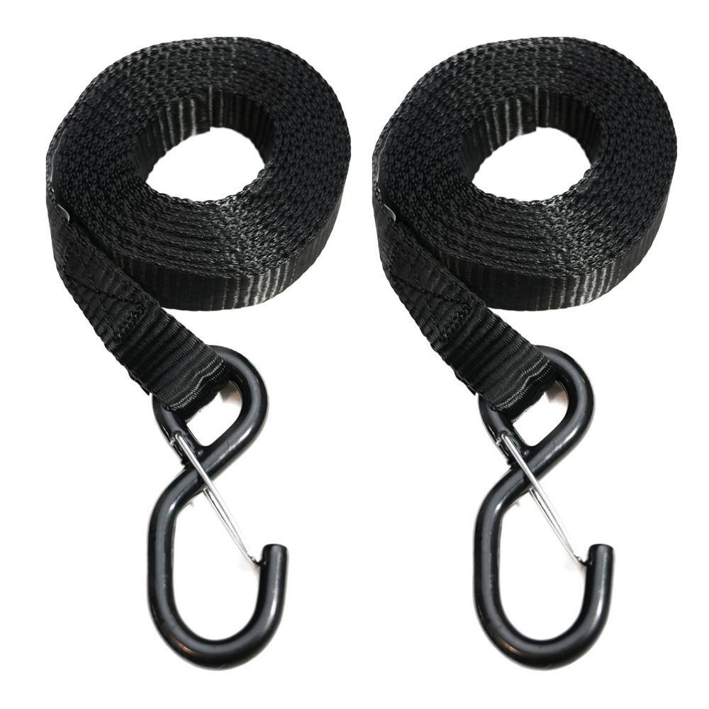 TORK STRAP .COM 20 in. x 1 in. Tie Down Strap Extensions with S-Hooks ...