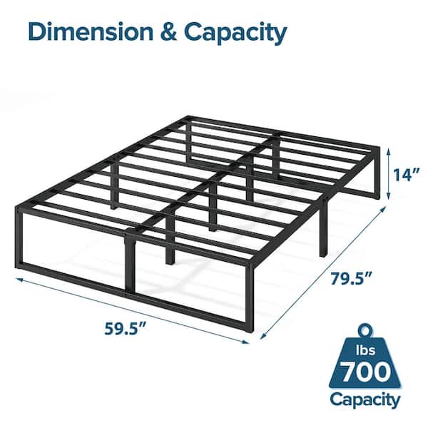 Zinus lorelai 14 inch metal platform bed frame store