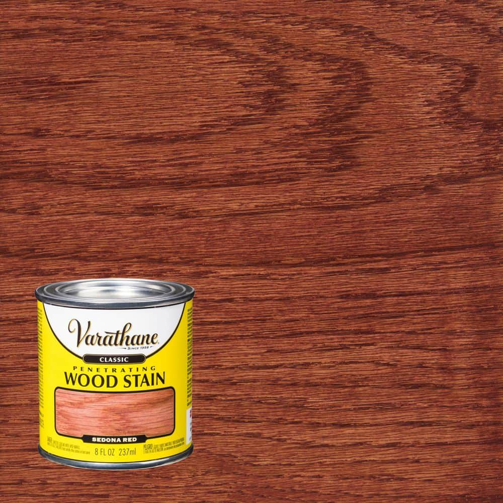 Varathane 8 oz. Sedona Red Classic Wood Interior Stain 339730 - The ...
