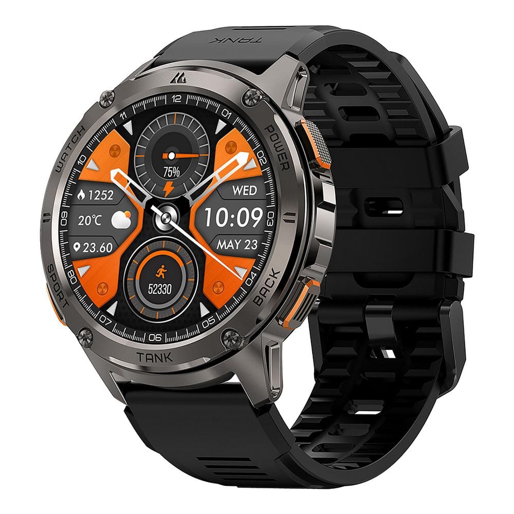 TANK T3 Special Edition AMOLED Smartwatch 1.95 x 0.57 in. Black P-TS003 ...