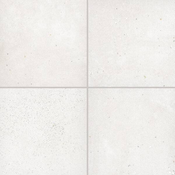 Bedrosians Sample-Area 51 Square 24 in. x 24 in. Matte White Porcelain ...