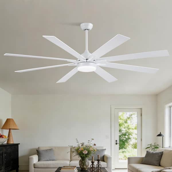 Kviflon 72 in. Indoor/Outdoor Industrial Commercial Large White Ceiling ...