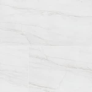 MSI Blanca White 12 in. x 24 in. Matte Porcelain Marble Look Floor Tile ...