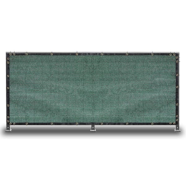Justincity 6.69 in. Green Outdoor Privacy Screen Fence Mesh Shade Net ...