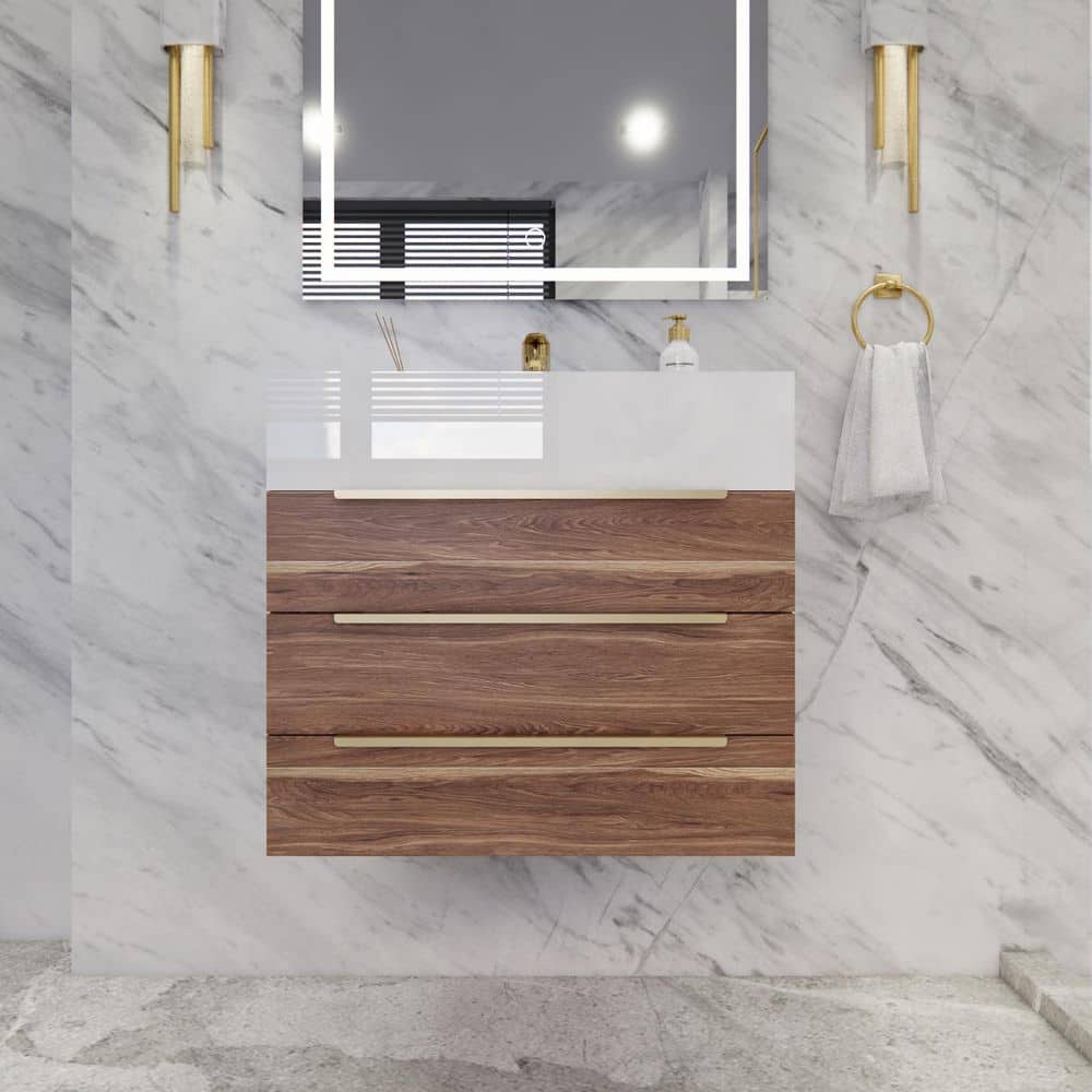 BV Better Vanity Bethany 24 in. W x 20 in. D x 22 in. H Single Sink ...