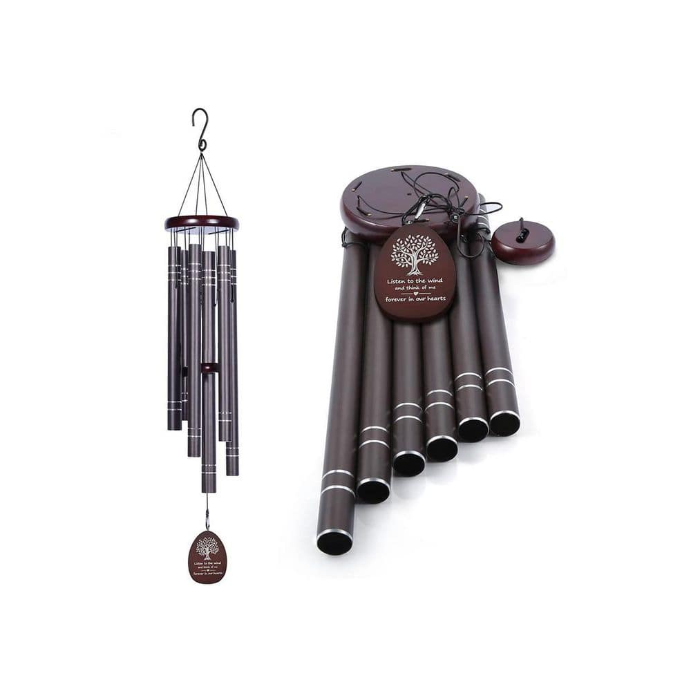 Justincity 42 in. Aluminum Wind Chimes Deep Tone Outdoor Memorial ...