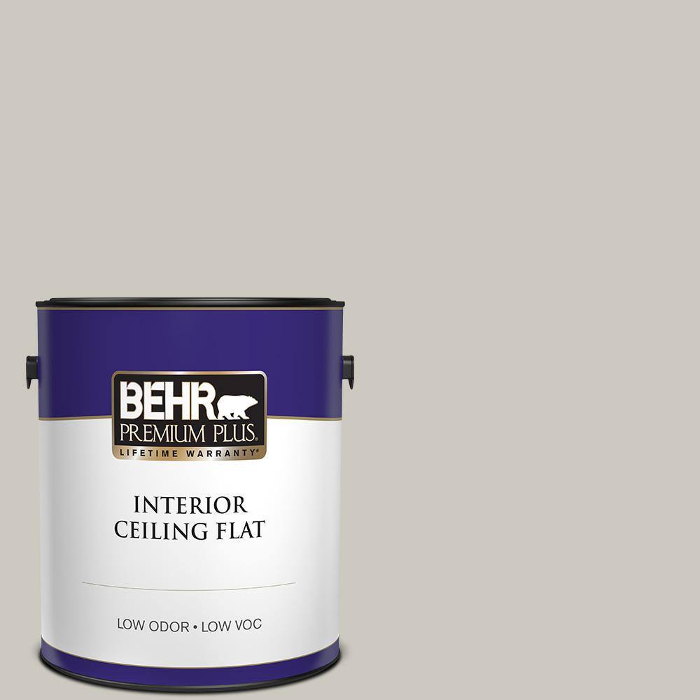 BEHR PREMIUM PLUS 1 gal. Designer Collection #DC-008 Gratifying Gray ...