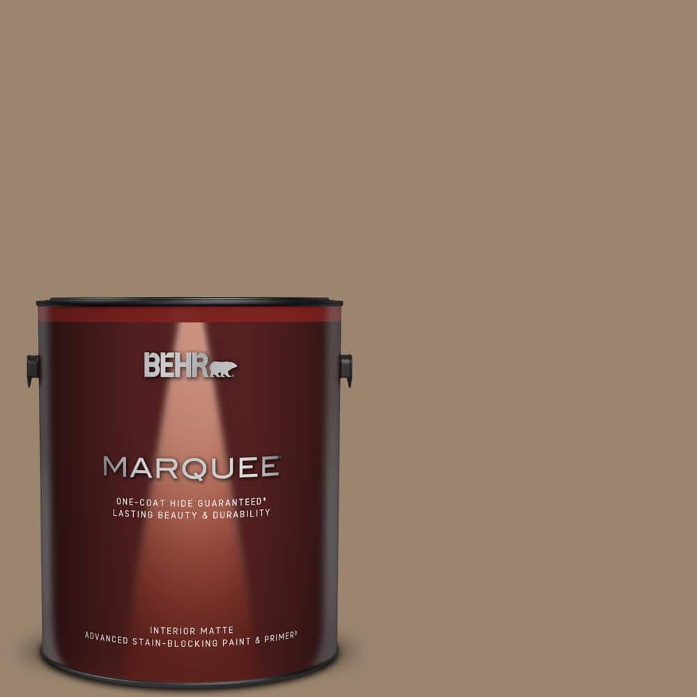BEHR MARQUEE 1 gal. #MQ2-48 Sturdy Brown One-Coat Hide Matte Interior ...