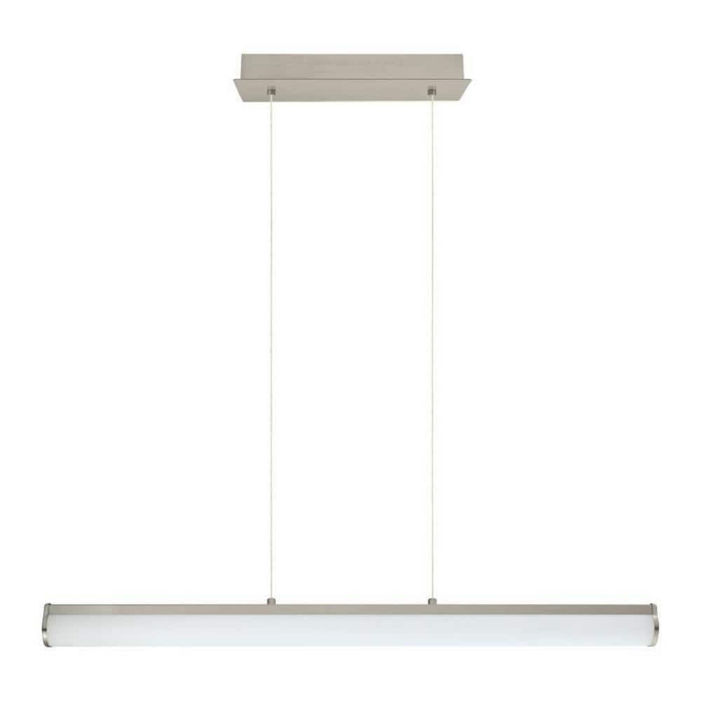 Eglo Calnova 2 35.50 in. W x 2.65 in. H 1-Light Matte Nickel Linear ...