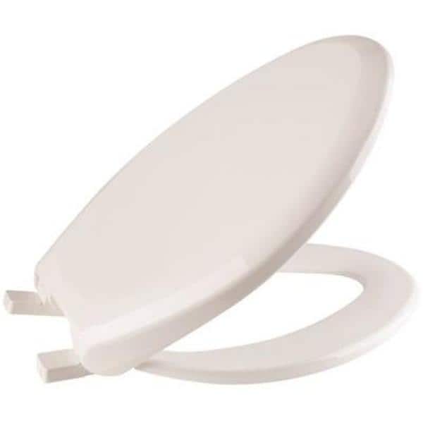 Premier Deluxe Quiet Close Elongated Plastic Toilet Seat with Lid in ...
