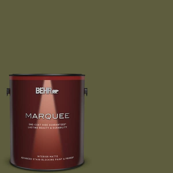 BEHR MARQUEE 1 gal. #PPU9-25 Eastern Bamboo Matte Interior Paint ...