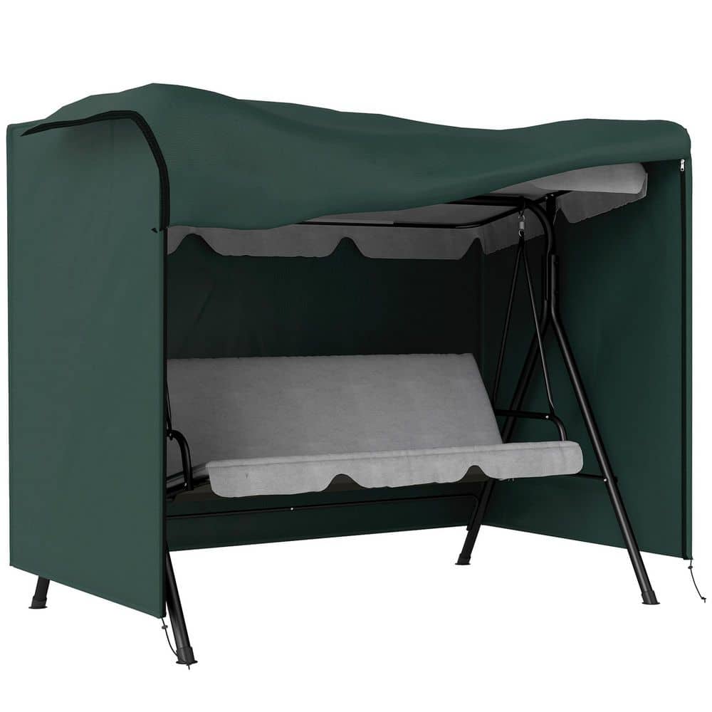 Outdoor Patio Hammock Porch Swing Cover with Drawstring & Cord Locks ...