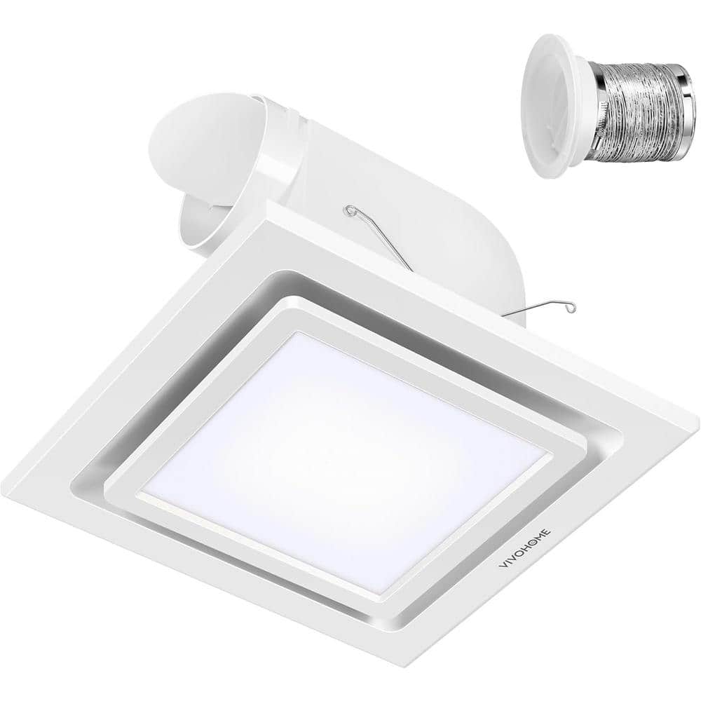 VIVOHOME 165CFM Ceiling Bathroom Exhaust Fan with 3000K/4500K/6500K LED ...